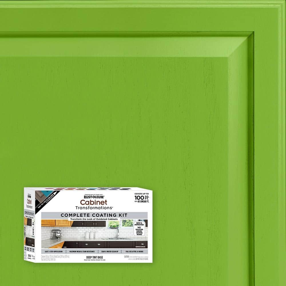 Rust-Oleum Transformations 1 qt. Satin Apple Green Interior Cabinet ...