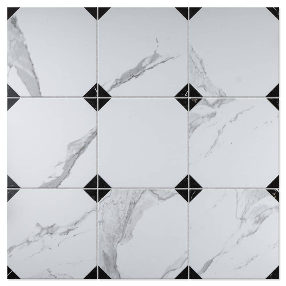 MOLOVO Jonico Poetry Square 8.78 in. x 8.78 in. Matte Porcelain Tile ...
