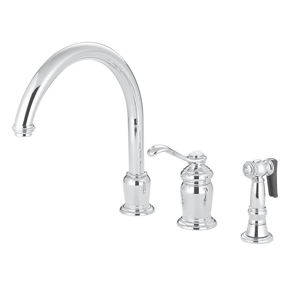 Kingston Brass Victorian Single-Handle Standard Kitchen Faucet with ...