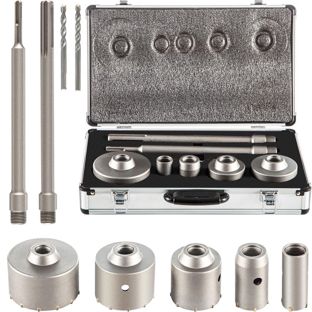 SKYSHALO Concrete Hole Saw Kit, SDS Plus and Max Shank, 1-2/11 in. to 3 ...