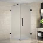 Aston Aquadica GS 36 in. x 36 in. x 72 in. Frameless Corner Hinged Shower Enclosure with Frosted ...