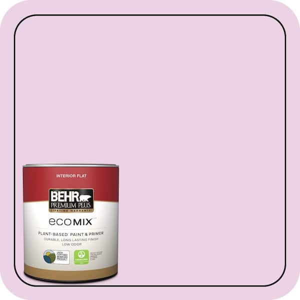 BEHR PREMIUM PLUS 1 qt. #670A-2 Champagne Elegance Flat EcoMix Plant ...