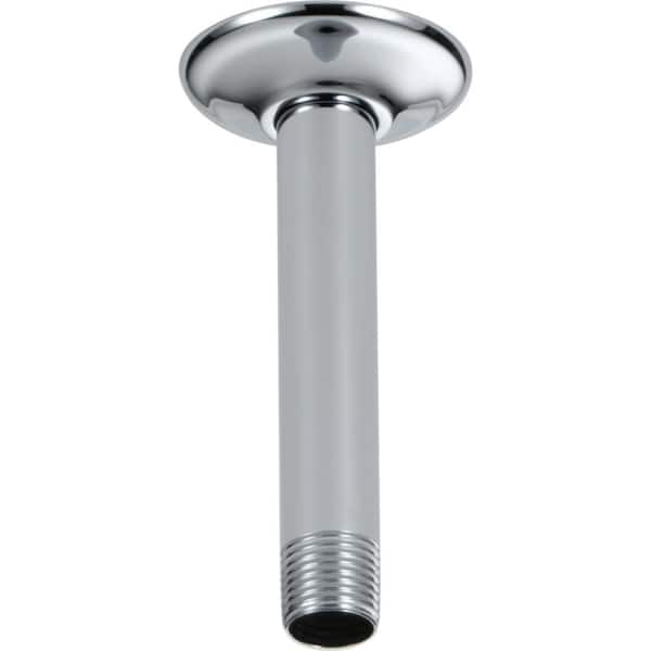 Delta Classic 6 in. Ceiling Mount Shower Arm and Flange in Chrome ...