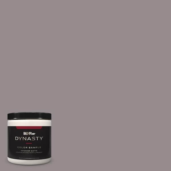 BEHR DYNASTY 8 oz. #T18-03 Graylac Matte Stain-Blocking Interior ...