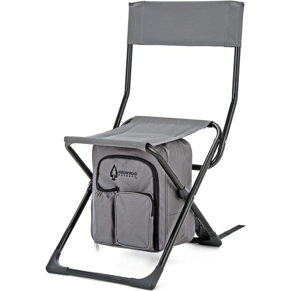 ARROWHEAD OUTDOOR KKS0325U Granite Grey Foldable Chair With Insulated ...