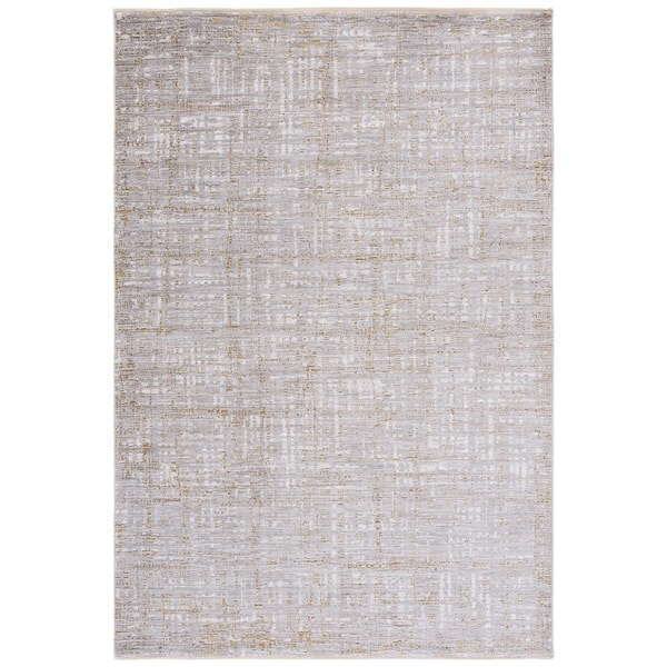 SAFAVIEH Garnet 5 ft. x 8 ft. Gold/Gray Distressed Area Rug GRN402D-5 ...