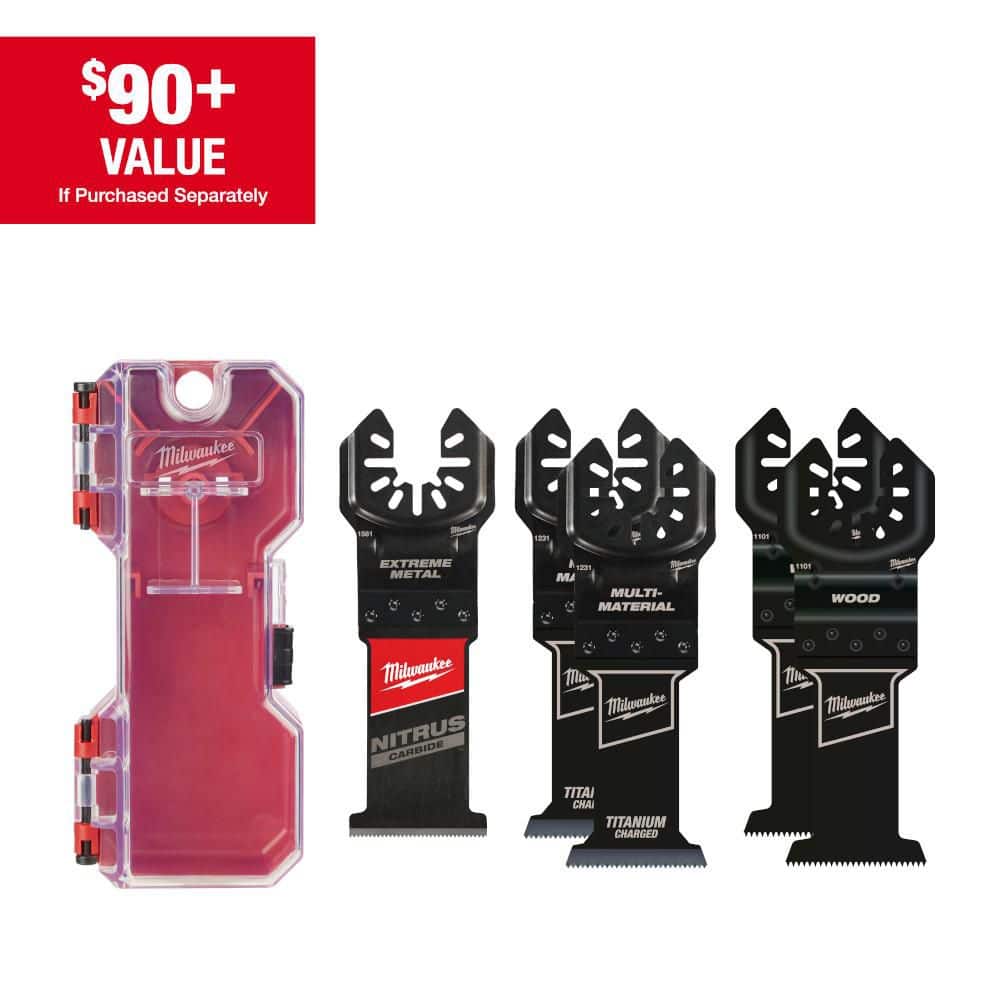 Milwaukee Multi-Tool Oscillating Blade Kit w/ NITRUS & Bi-Metal Blades ...