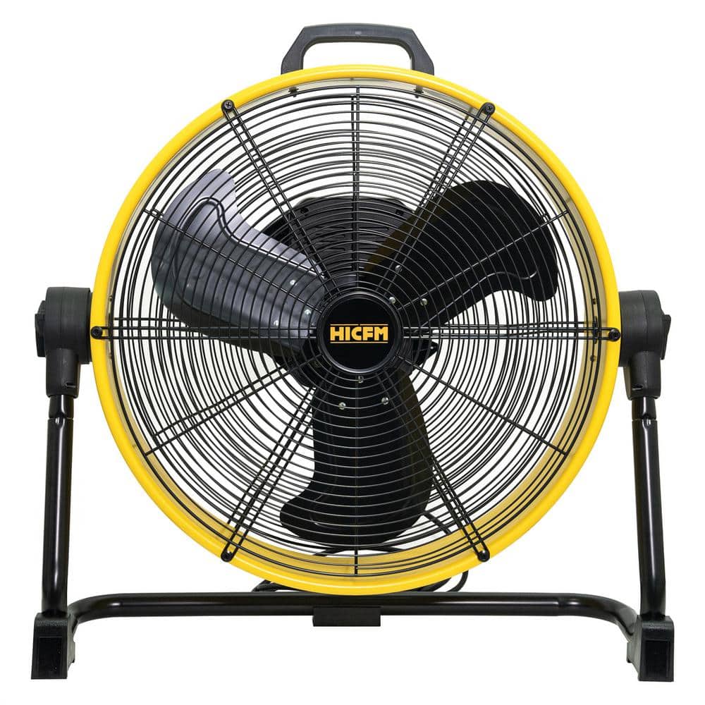20 in. Direct Drive Drum Fan, 6100 CFM High-Velocity Air Circulator ...