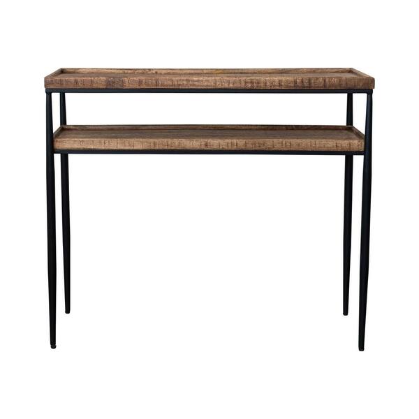 Dark mango wood console table store