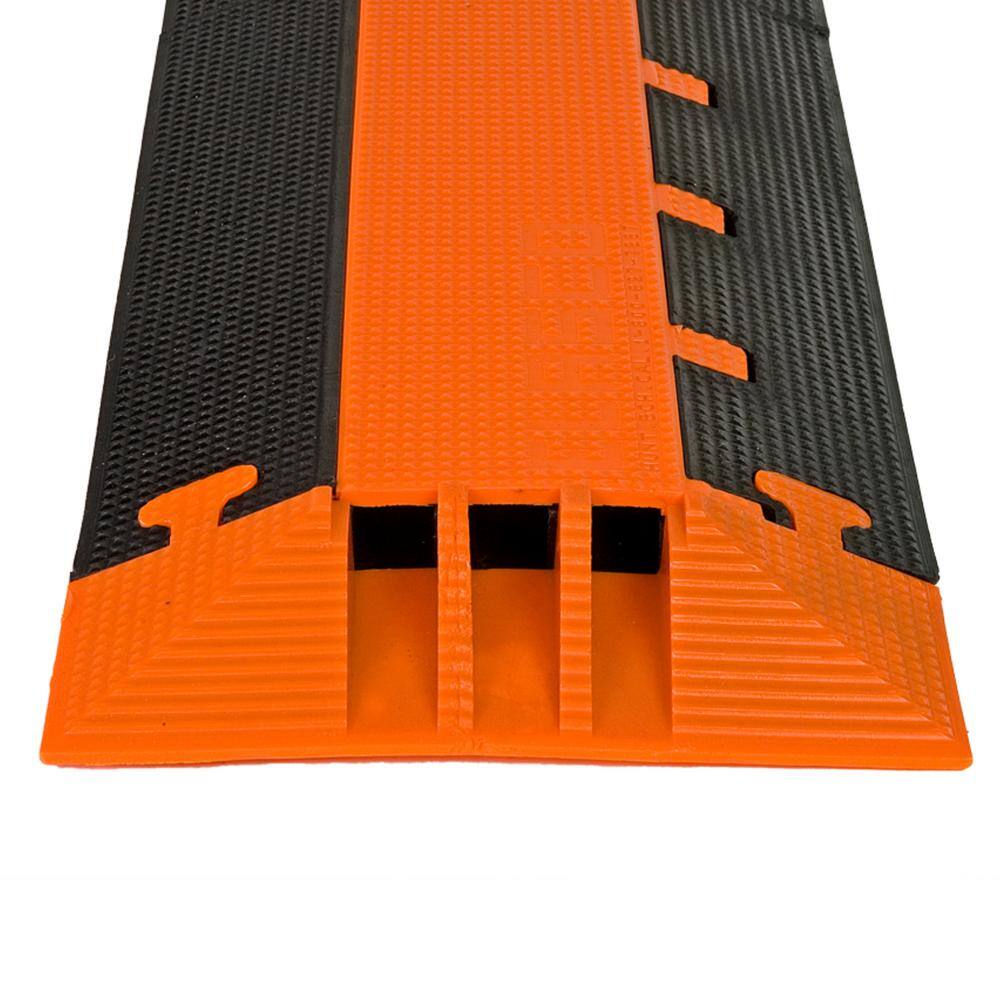 Elasco Products 3 ft. 3 Channel Cable Protector End Caps LG3125-ED ...