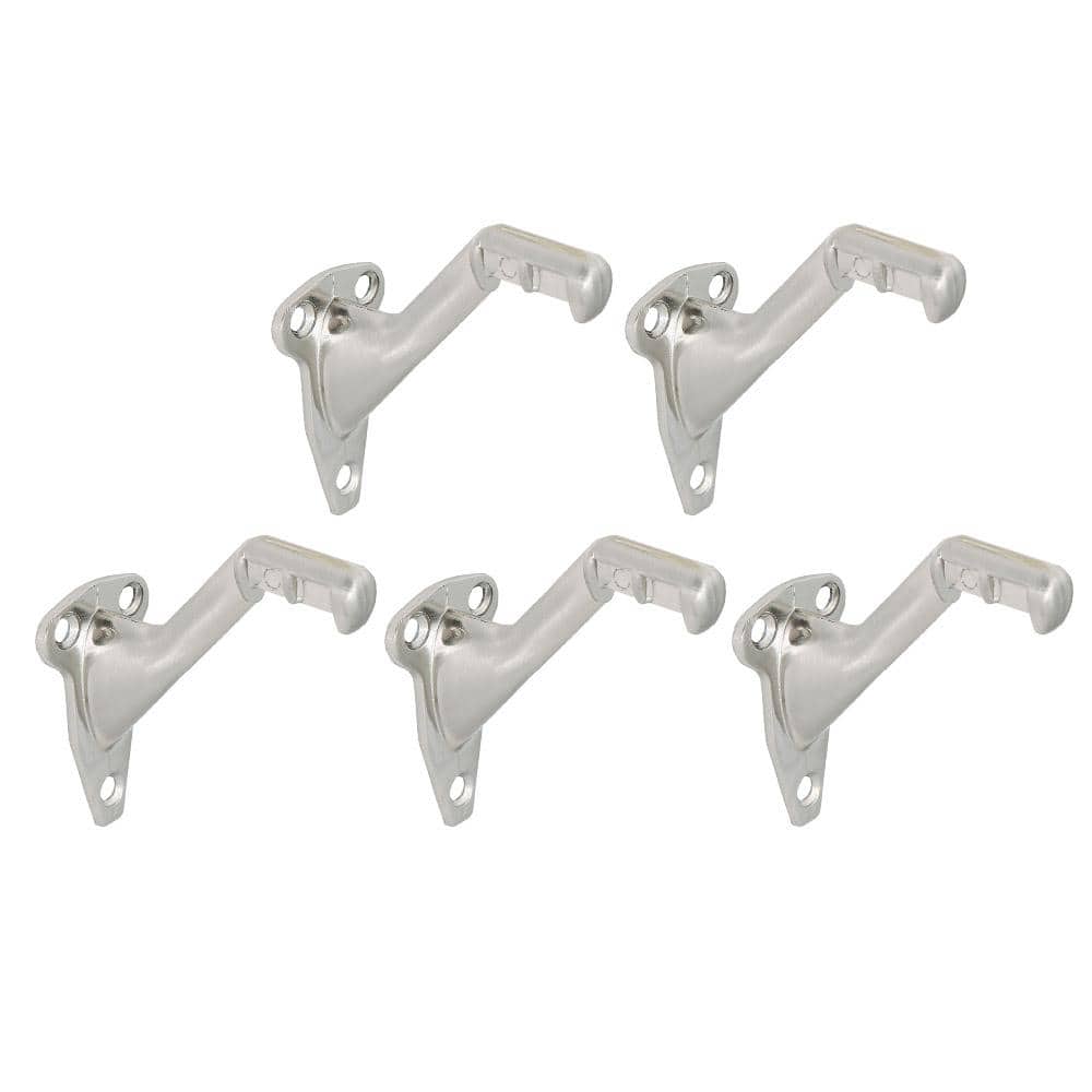 Design House Satin Nickel Standard Handrail Bracket (5-Pack) 182006 ...