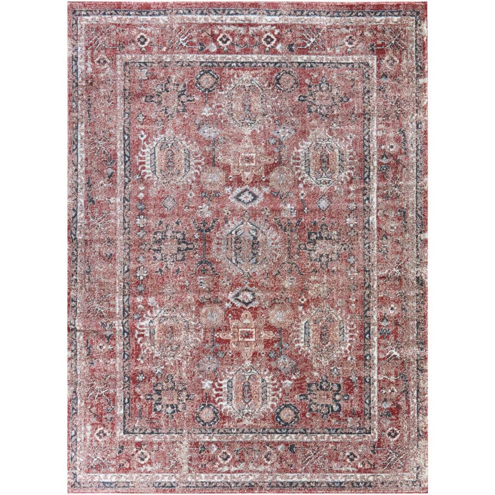 BALTA Pomeroy Red 7 ft. 10 in. x 10 ft. Oriental Area Rug 3099964 - The ...