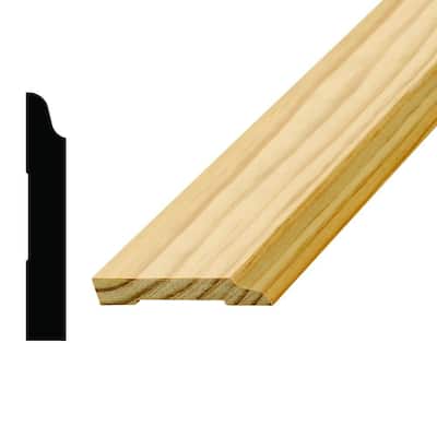 Alexandria Moulding WM 356 11/16 in. x 2-1/4 in. x 84 in. Pine Pre ...