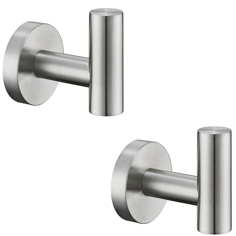 ruiling Round Bathroom Robe Hook and Towel Hook in Stainless Steel ...