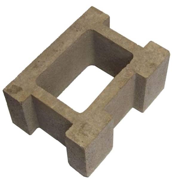 8 in. x 12 in. x 16 in. #3 Gray Pilaster Block 63N1AN - The Home Depot