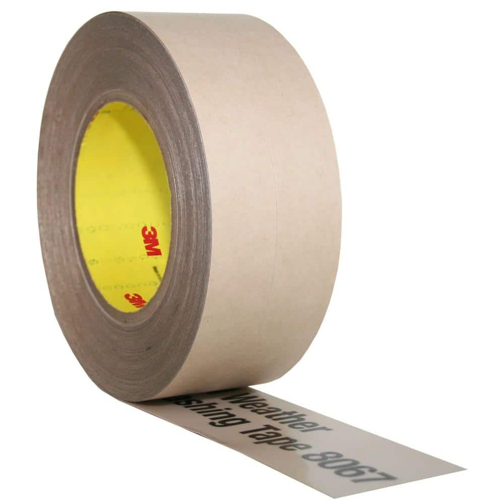 3M 2 in. x 75 ft. All Weather Flashing Tape Non-Slit Liner, Tan 8067 ...
