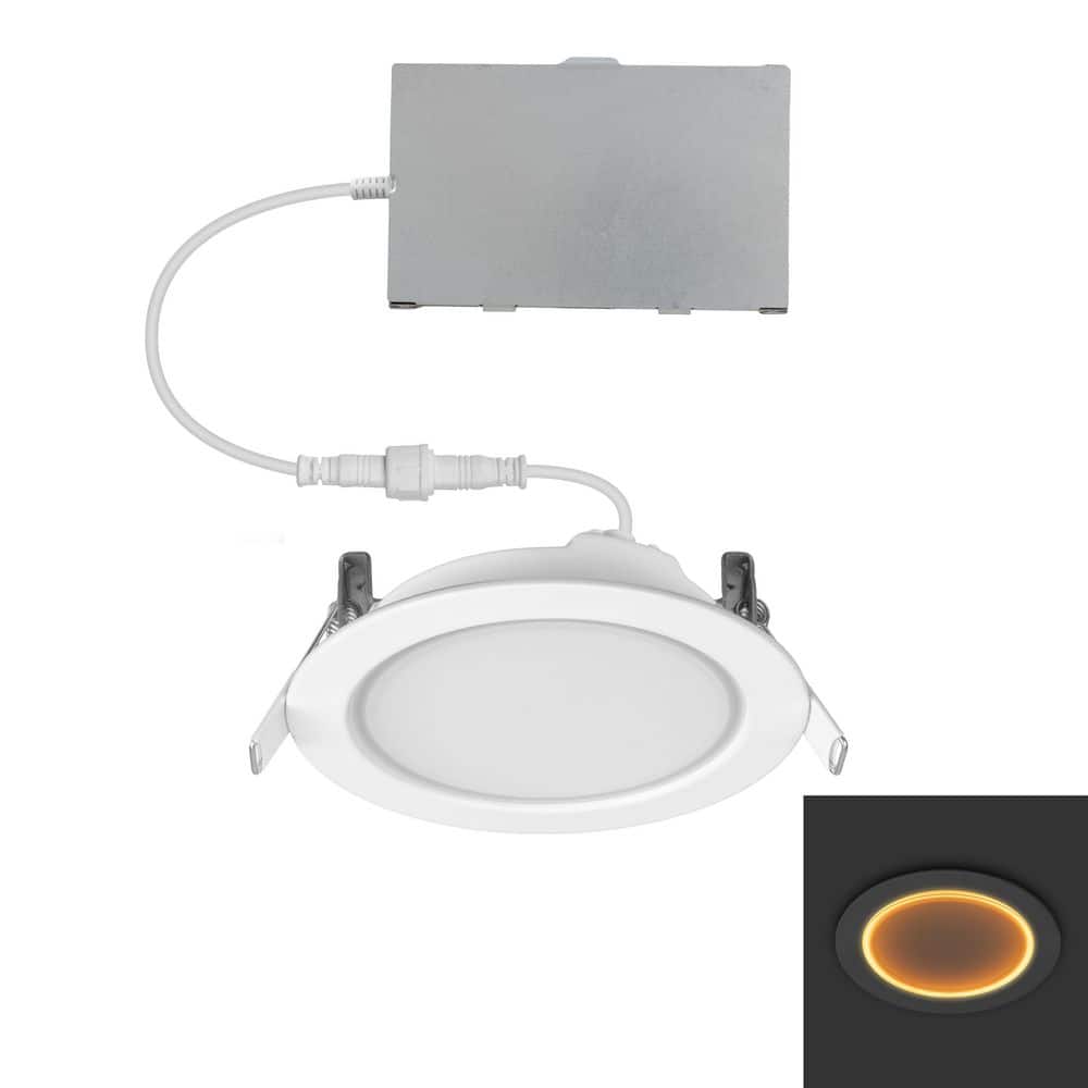 Commercial Electric 4in. Adjustable CCT and Lumen Canless IC Rated ...