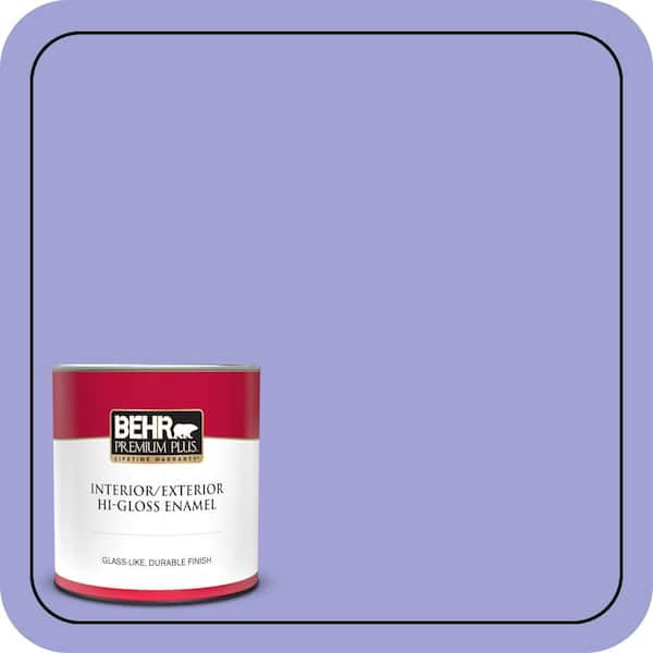 BEHR PREMIUM PLUS 1 qt. #P550-4 Water Hyacinth Hi-Gloss Enamel Interior ...