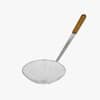 ExcelSteel 4.75 in. Stainless Strainer W/Wood Grind Design Handle 453 ...