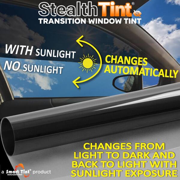 smartfilm 60 in. L x 30 in. W Sun-Activated Smart Film, Transition ...