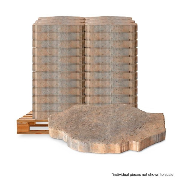 Pavestone SandStone 25 in. x 14 in. x 2 in. Abbronza Concrete Step ...