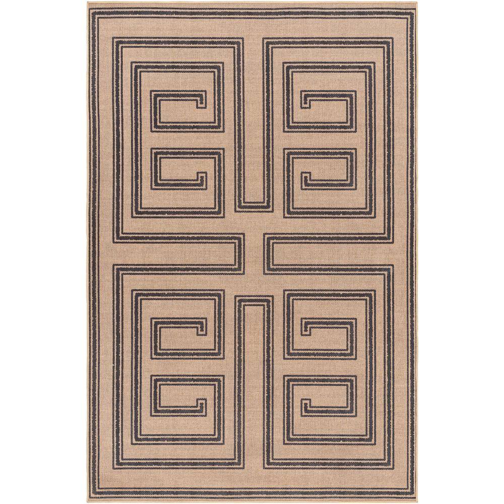 Livabliss Ez Jute 3 ft. x 5 ft. Brown/Black Tribal Indoor Area Rug ...