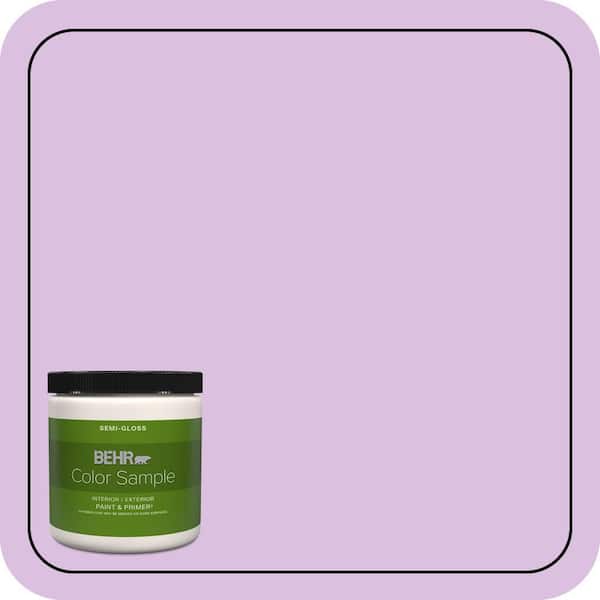 BEHR PREMIUM PLUS 8 oz. #P100-3 Epiphany Semi-Gloss Interior/Exterior ...