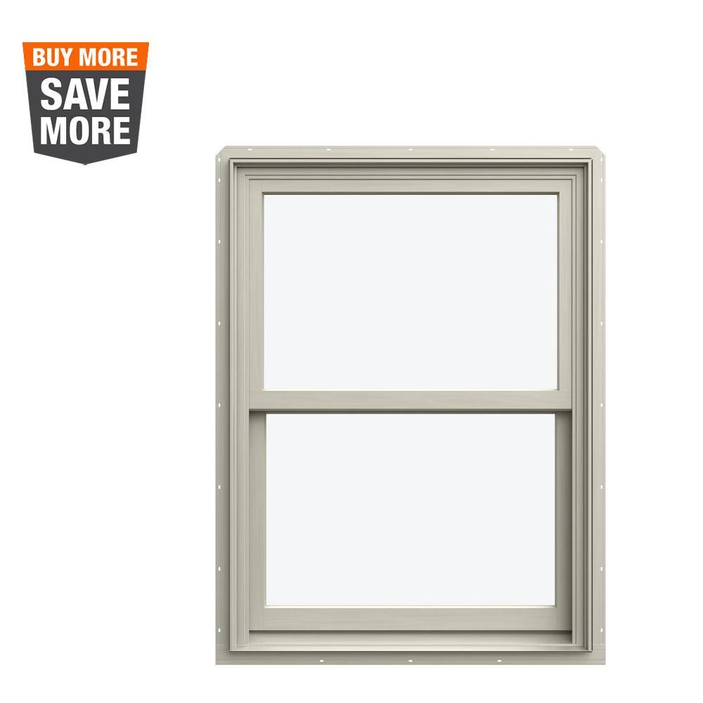 JELD-WEN 37.375 in. x 64 in. W-5500 Double Hung Wood Clad Window ...