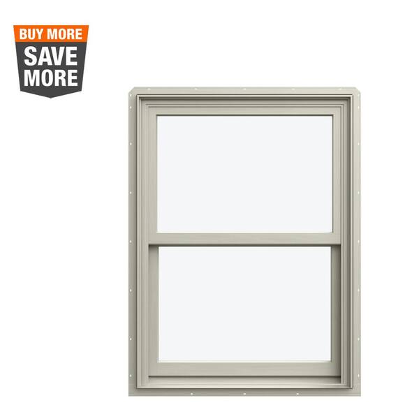 JELD-WEN 37.375 in. x 64 in. W-5500 Double Hung Wood Clad Window ...