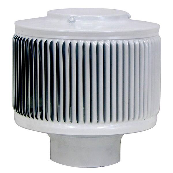Active Ventilation 3 in. Dia Aura PVC Vent Cap Exhaust with Adapter for ...