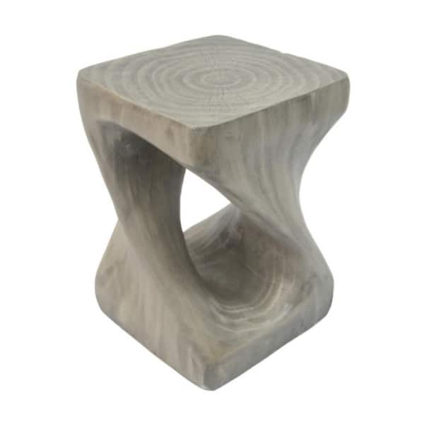 Dracelo Twisted Shape Personalized Outdoor Side Table, Waterproof and ...