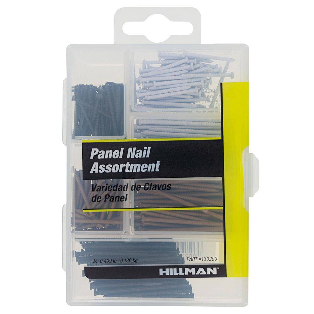 Hillman Flat Head Smooth Small Panel Nails Assorted Kit (.409 lbs ...