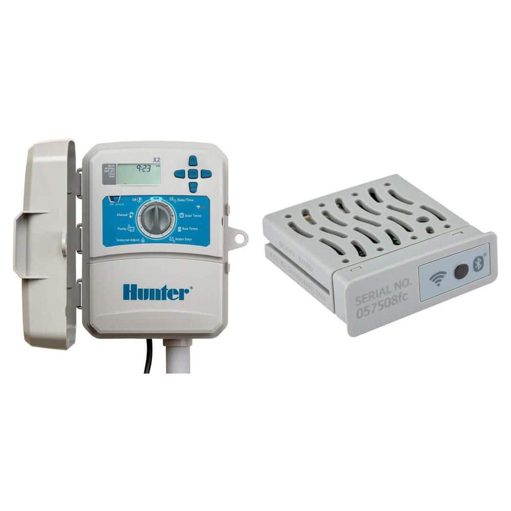 Hunter Industries X2 4-Station Outdoor Irrigation Controller with Wi-Fi ...