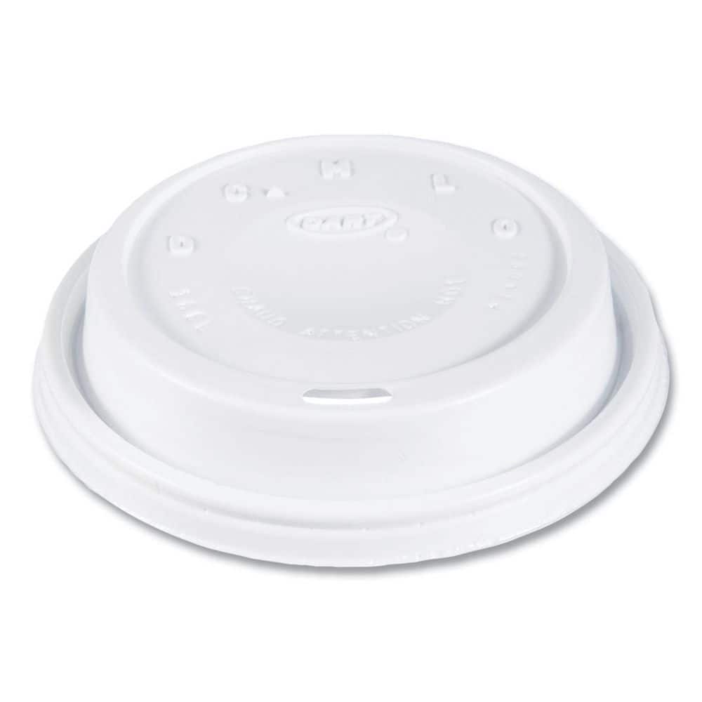 SOLO Cappuccino White Dome Sipper Disposable Plastic Cup Lids, Fits 12 ...
