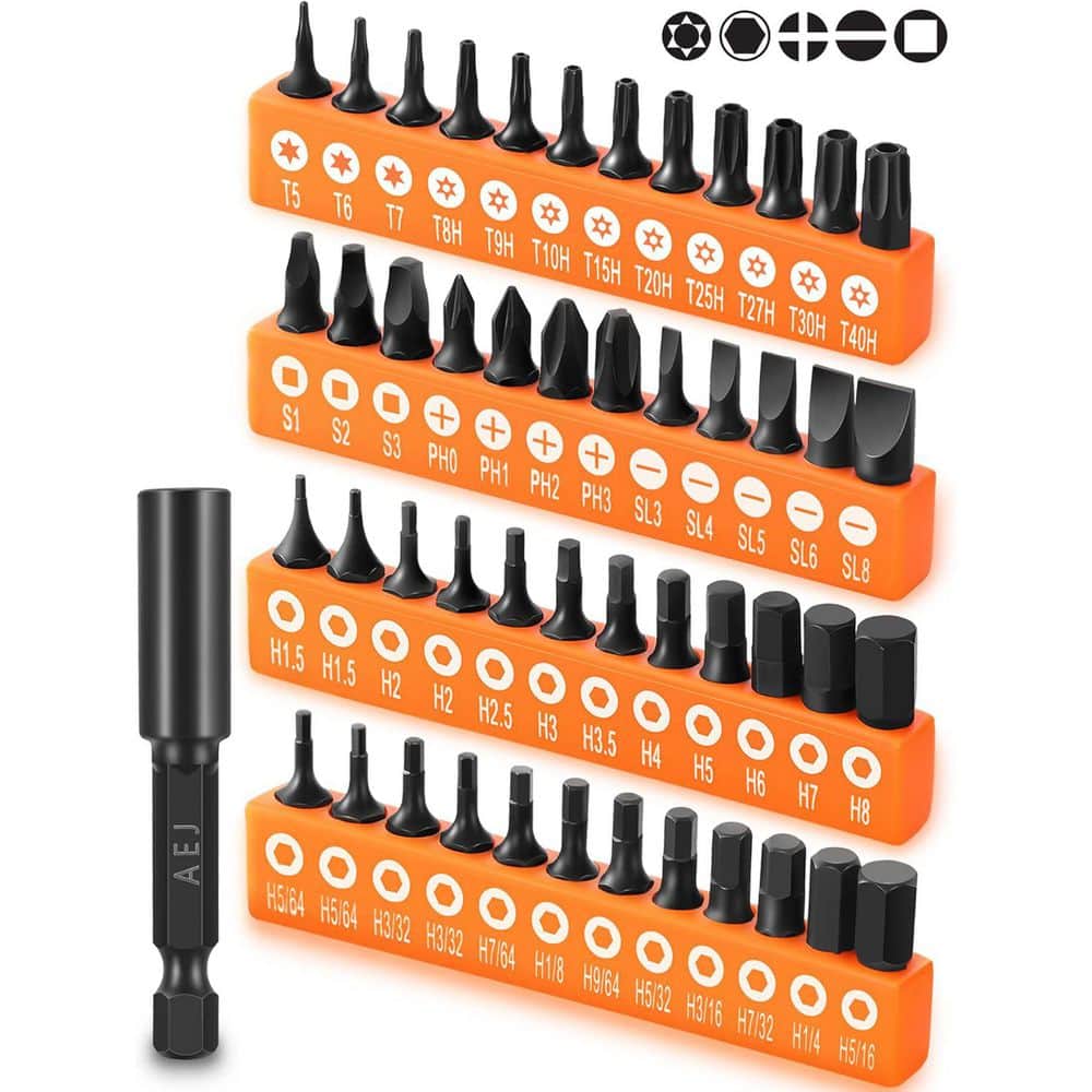 MYWISH Screwdriver Bit Set, Hex Head Drill Bit Set, Steel Driving Bit Set (49-Piece) SF ...