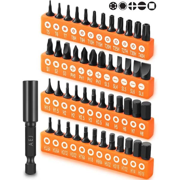 MYWISH Screwdriver Bit Set, Hex Head Drill Bit Set, Steel Driving Bit Set (49-Piece) SF ...