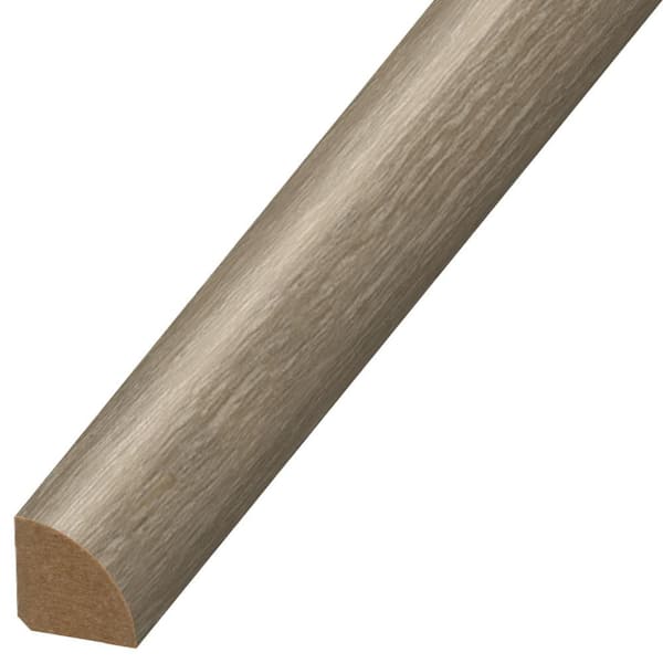 DuraDecor Harmony Haus Terrace Taupe 0.75 in. T x 0.75 in. W x 94 in. L Quarter Round Molding ...