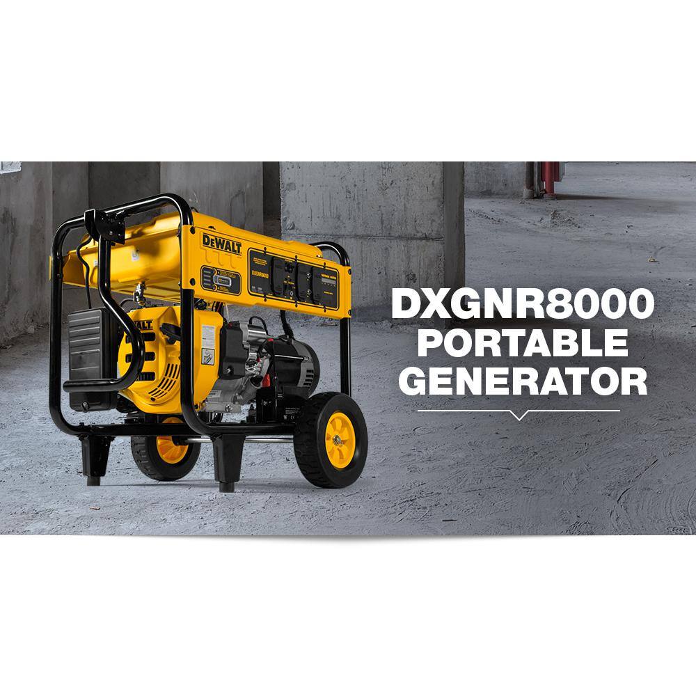 Buy 8000-Watt Electric Start Gas-Powered Portable Generator with Idle ...