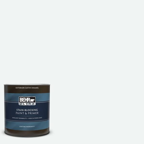 BEHR ULTRA 1 qt. #BL-W09 Bakery Box Satin Enamel Exterior Paint ...