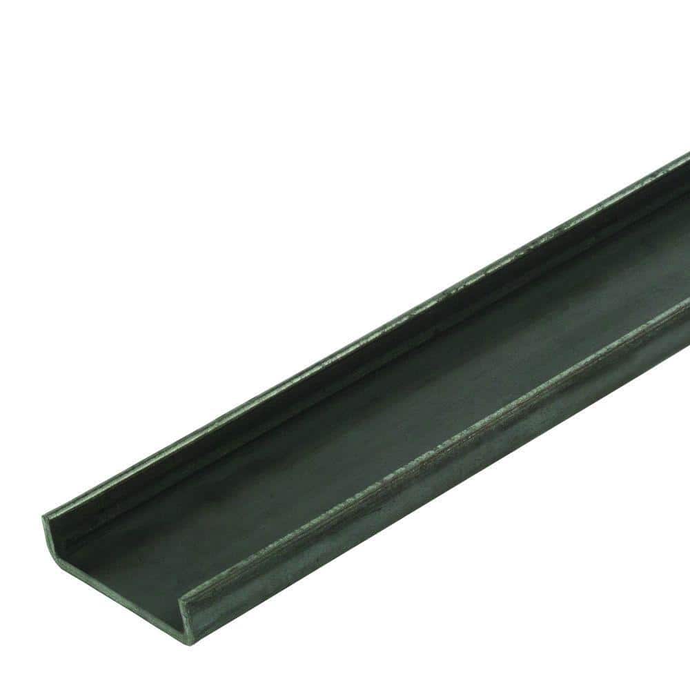 Everbilt 2 in. x 36 in. Plain Steel C-Channel Bar with 1/8 in. Thick ...