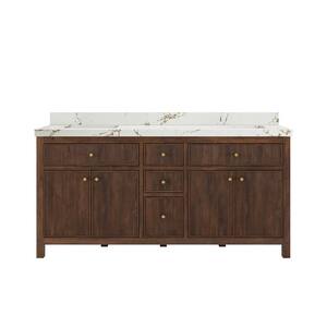 Willow Collections Sonoma Teak 48 in. Single Sink Freestanding Dark ...