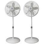 SPT Adjustable-Height 57 in. Oscillating Pedestal Fan with Touch-Stop ...