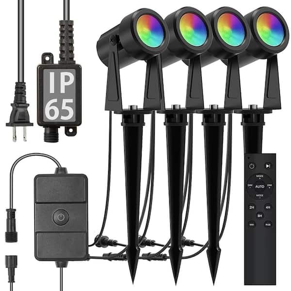 Outdoor Plug In Spotlight