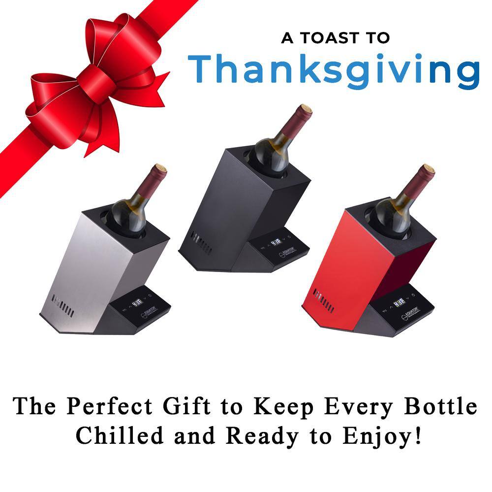 Equator 110V AC/12V DC 750 ml Single Bottle Wine Champagne Water ...