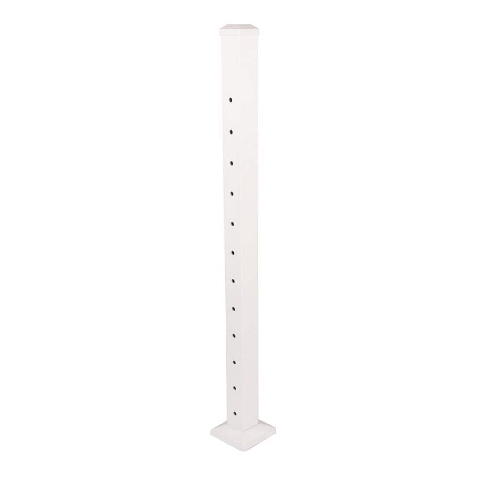 Deckorators Cable Rail 2-1/2 in. x 2-1/2 in. x 44 in. Textured White ...