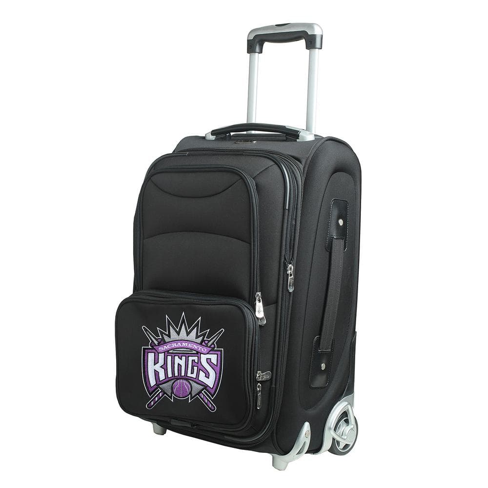 Denco NBA Sacramento Kings 21 in. Black Carry-On Rolling Softside ...
