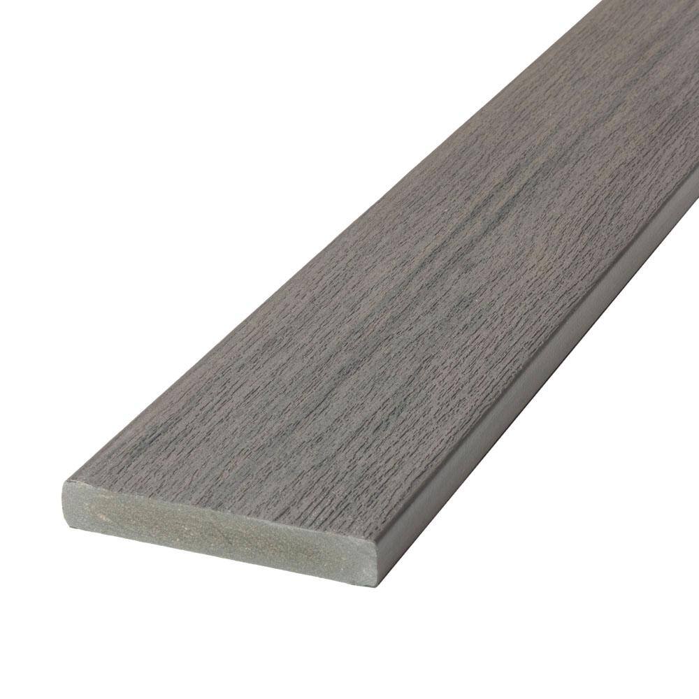 Deckorators Vista 1 in. x 6 in. x 16 ft. Driftwood Gray Square Edge ...