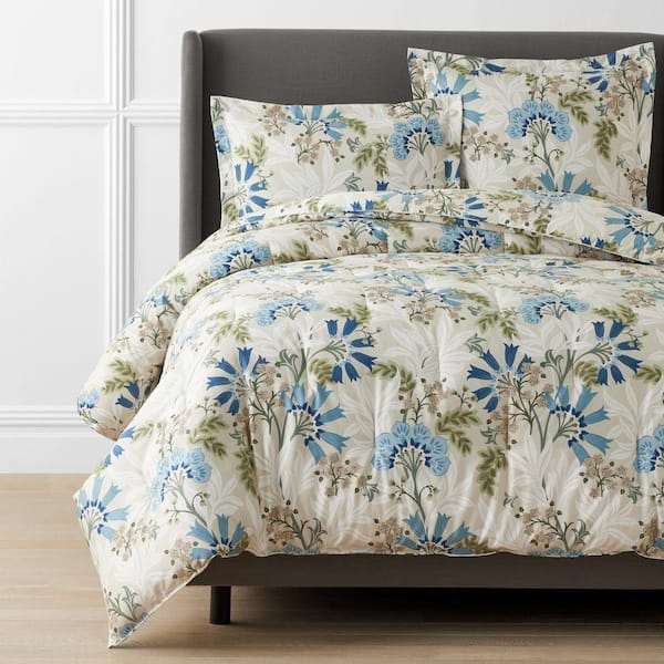 The Company Store Legends Hotel Lilia Floral Beige Multi Full Wrinkle ...