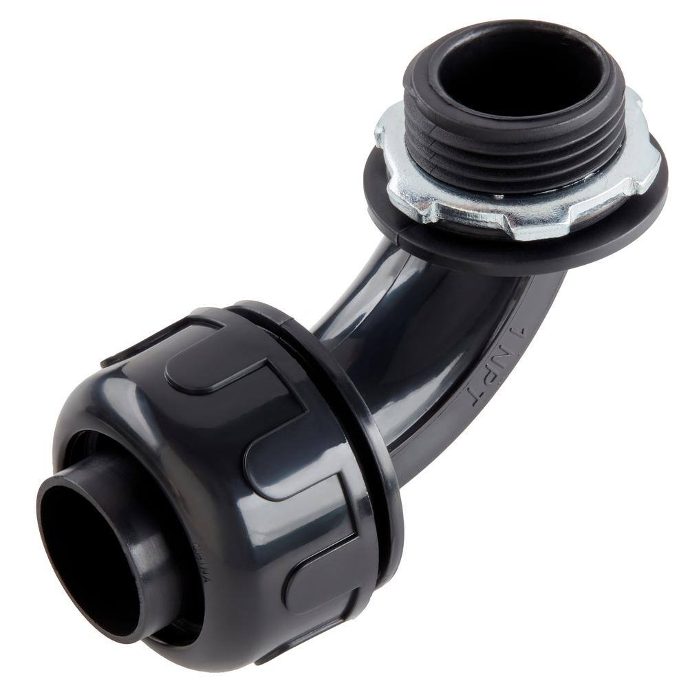 HYDROMAXX (10-Pack) 3/4 in. Dia. Black Liquid Tight Non Metallic ...