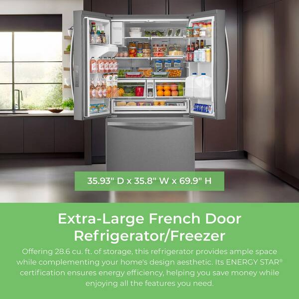 KENMORE 28.6 cu. ft. Standard Depth French Door Refrigerator in ...